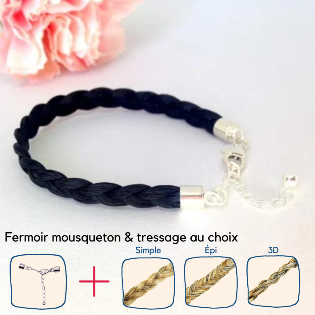 Bracelet Crin De Cheval - Fabrication Sous 7 Jours Avec Amour 🐴